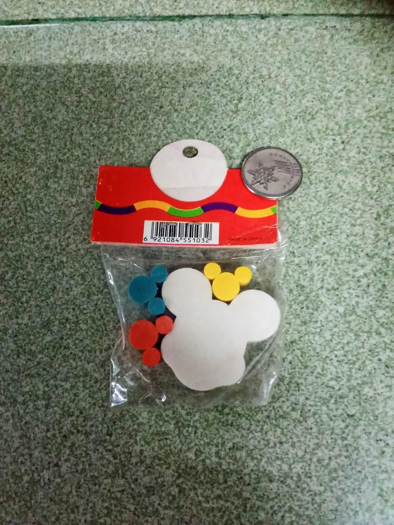 Vintage 90's Disney Mickey For Kids Mickey Mouse Erasers Set., Hobbies ...