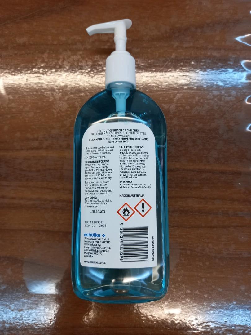 Microshield Angel Blue Antimicrobial Hand Gel (exp 10/23), Beauty ...