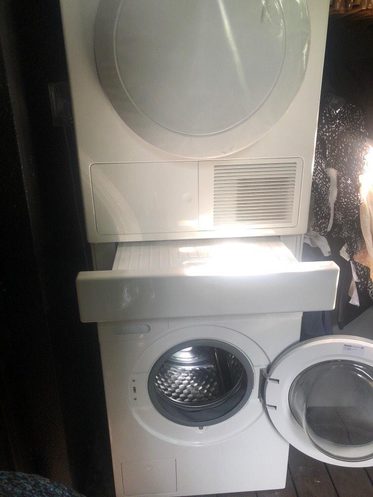Miele washer, Dryer and pull out drawer with table, TV & Home ...