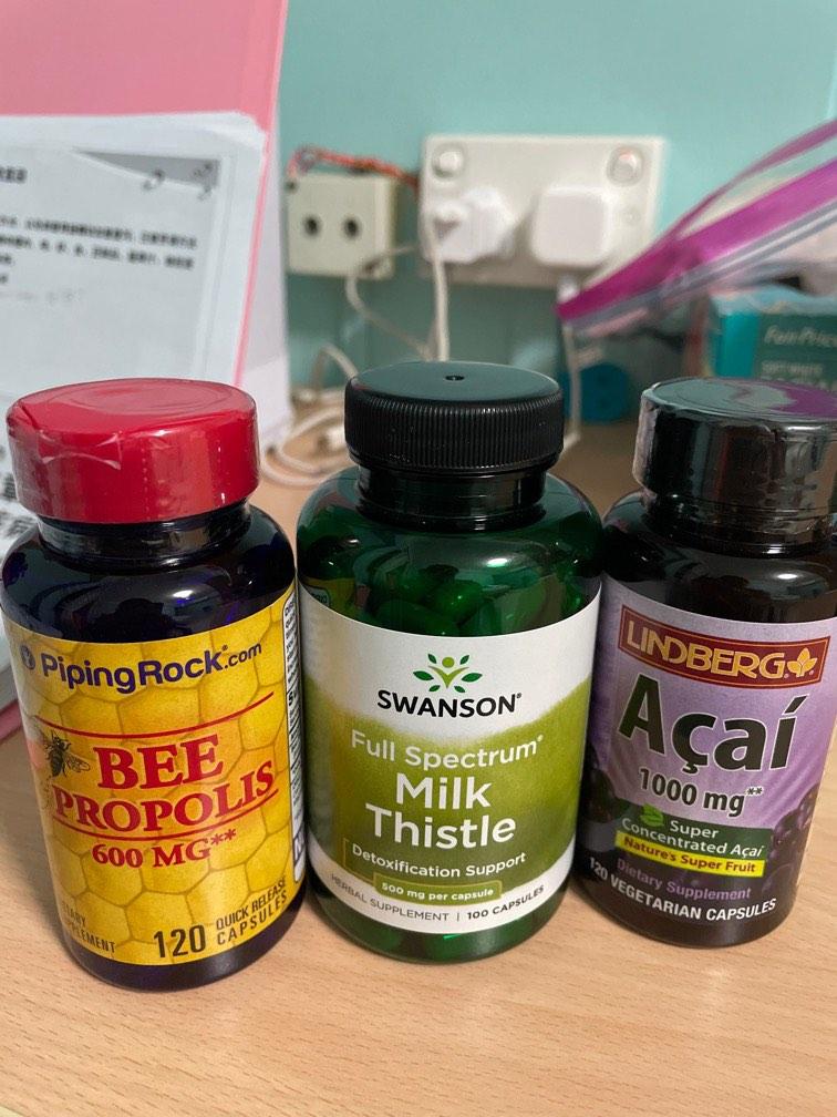 Milk thistle bee pollen açai berry swanson piping rock lindberg vitamin ...