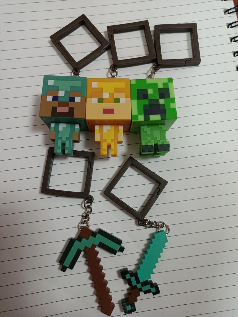 Minecraft keyholder 盲盒鎖匙扣, 興趣及遊戲, 玩具 & 遊戲類 - Carousell