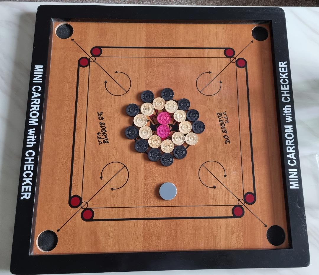 Mini carrom with seeds, Hobbies & Toys, Toys & Games on Carousell