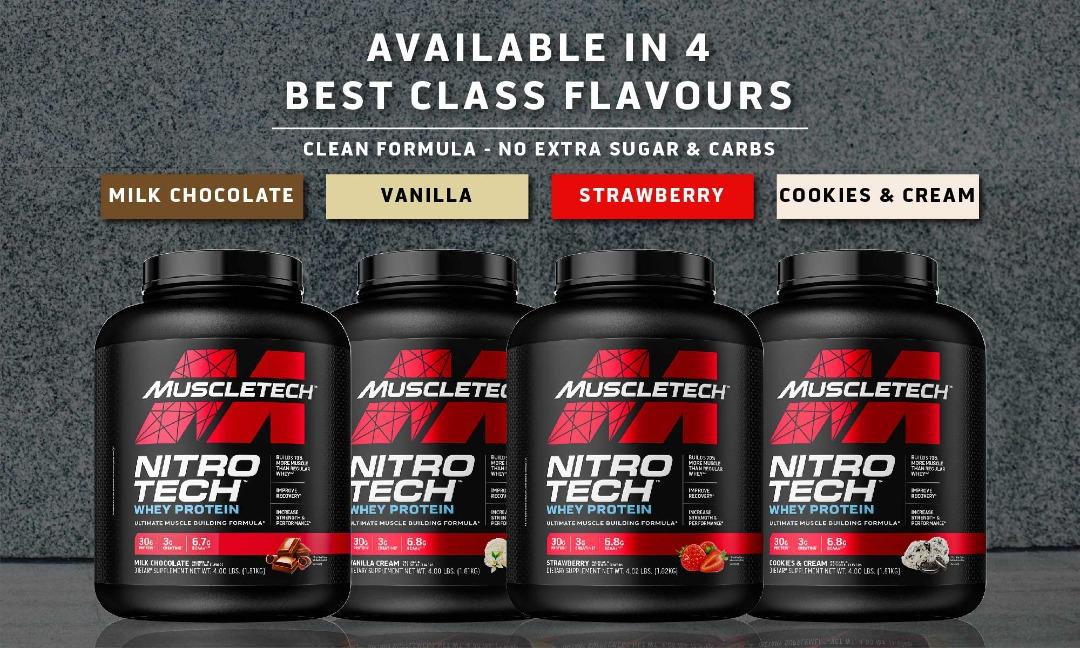 MuscleTech NitroTech (3.97lbs) ( UP:$135 ), Health & Nutrition, Health ...