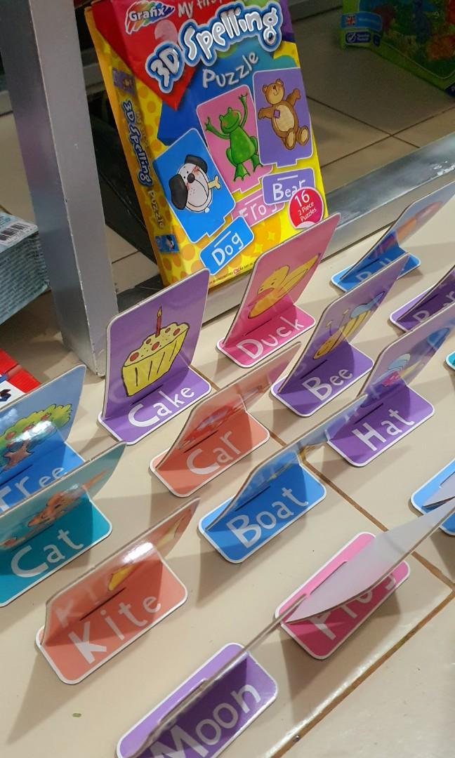 MY FIRST 3D SPELLING PUZZLE by Grafix, Hobbies & Toys, Toys & Games on ...