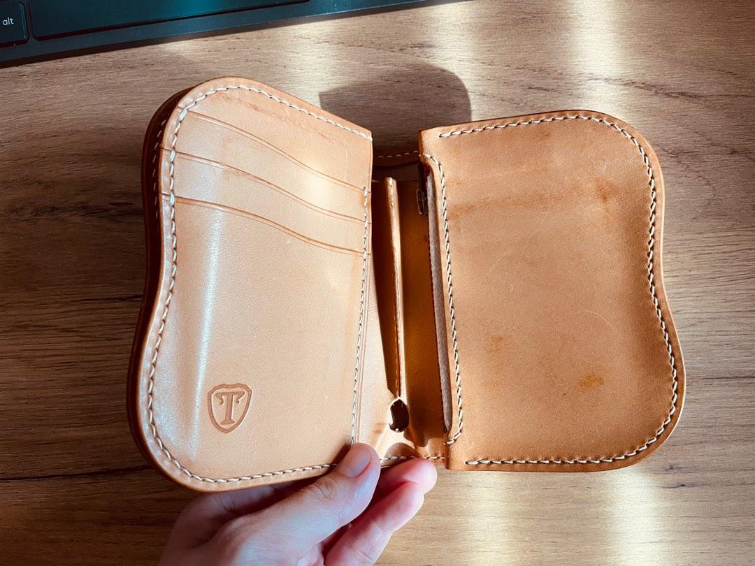Natural Horween shell cordovan leather wallet, Luxury, Bags & Wallets ...