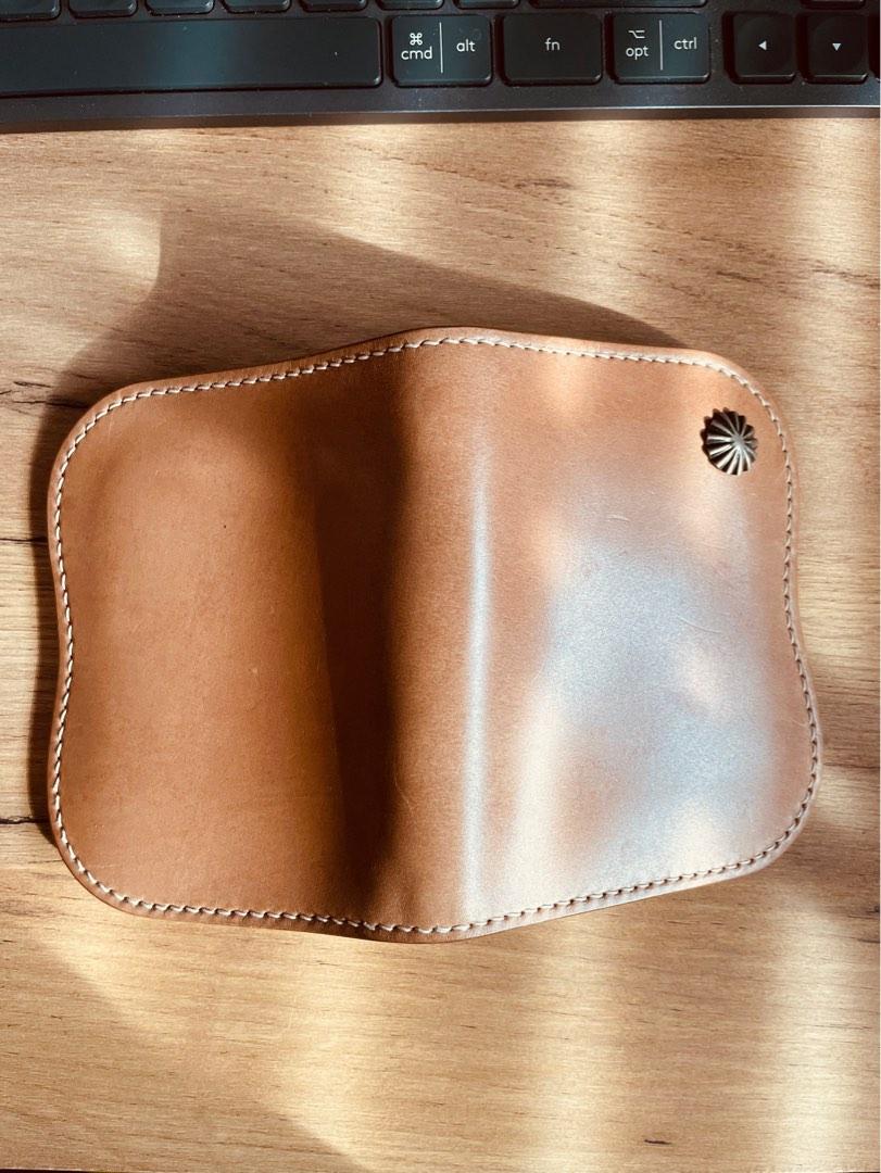 Natural Horween shell cordovan leather wallet, Luxury, Bags & Wallets ...