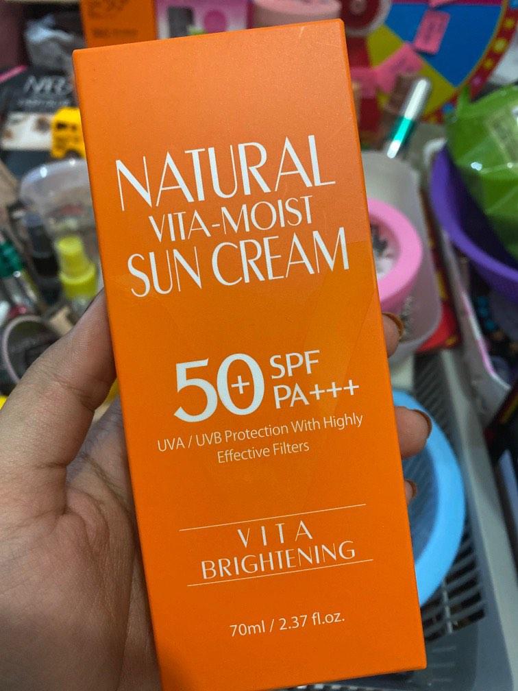 Natural Vita Moist Sun Cream SPF 50 PA+++, Beauty & Personal Care, Face ...