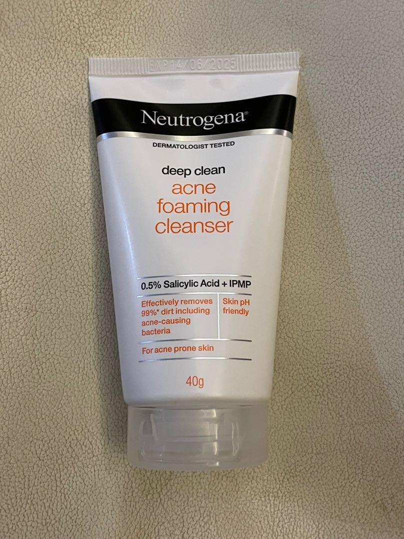 Neutrogena Deep Clean Acne Foaming Cleanser 40g, Beauty & Personal Care ...