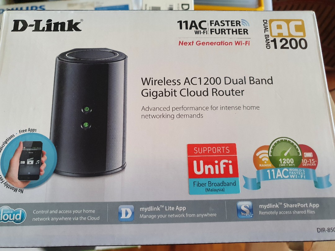 New d-link wireless ac1200 dual band cloud router, Computers & Tech ...