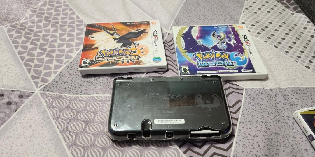 Nintendo 3DS XL solgaleo lunala Black version pokemon with pokemon ...
