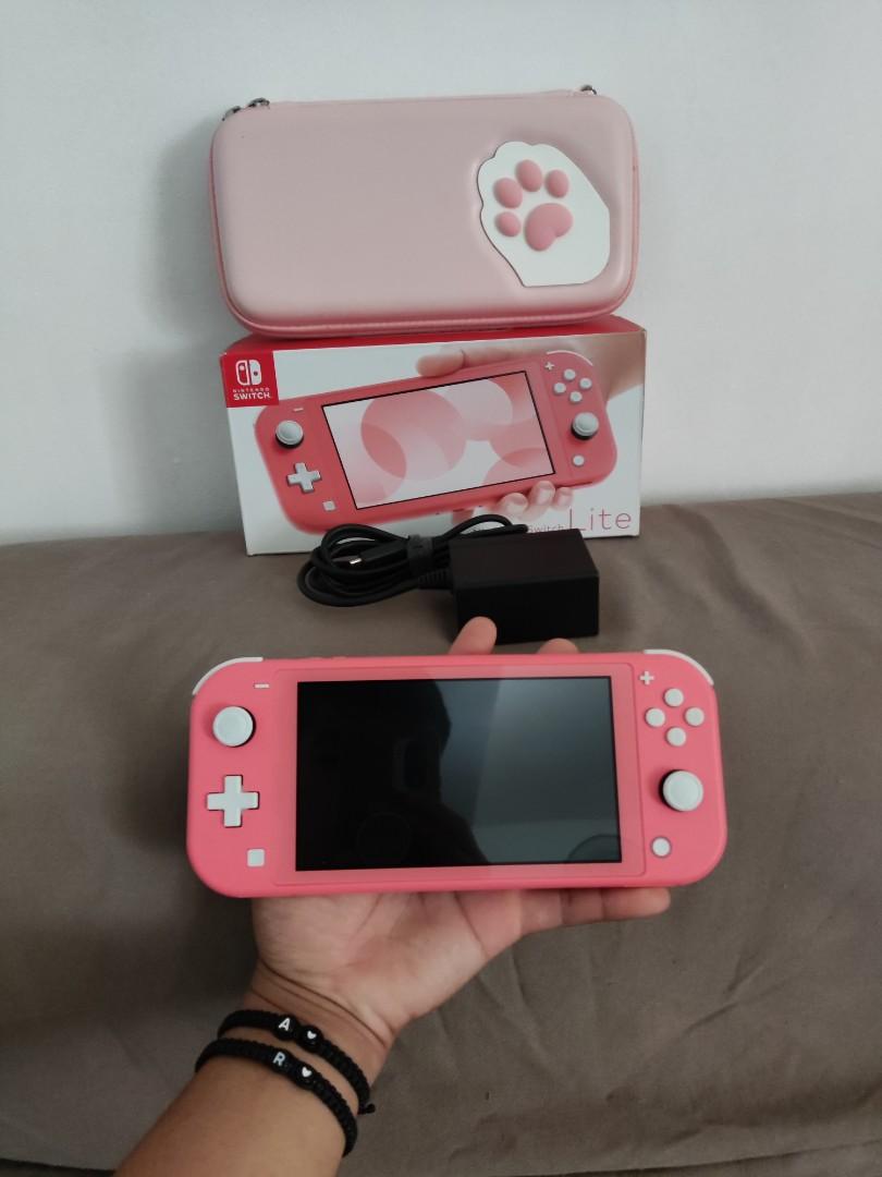 Nintendo Switch Lite (Coral Pink), Video Gaming, Video Game Consoles ...