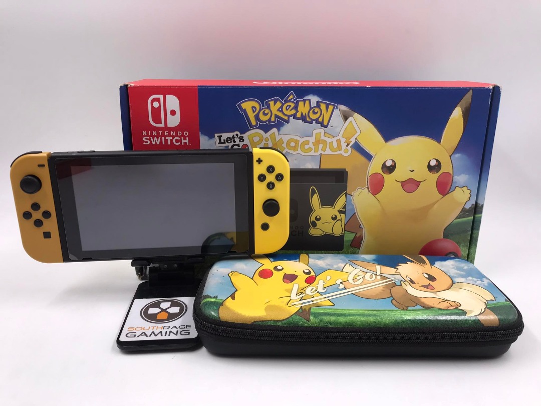 Nintendo Switch Unit V1 Pokemon Let's Go Pikachu! Edition Unit, Video ...