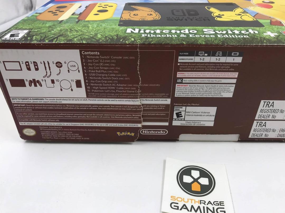 Nintendo Switch Unit V1 Pokemon Let's Go Pikachu! Edition Unit, Video ...