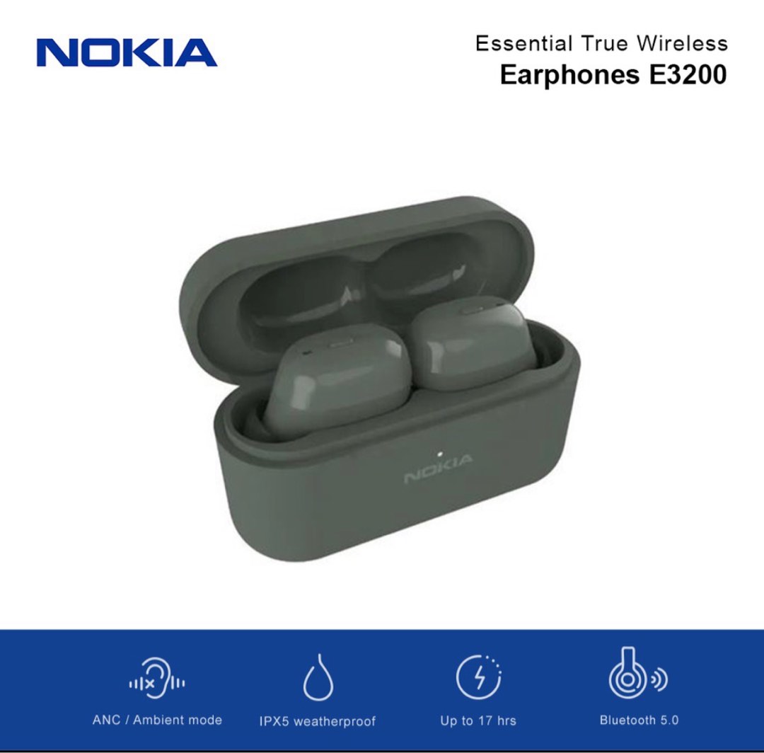 Nokia Personal Audio True Wireless Earphones E3200 Green, Audio ...