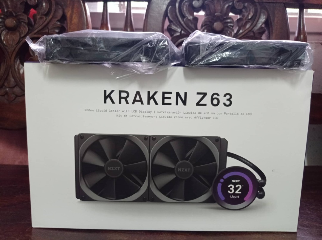 NZXT Kraken Z63 280mm Black Aio Liquid Cooler, Computers & Tech, Parts ...