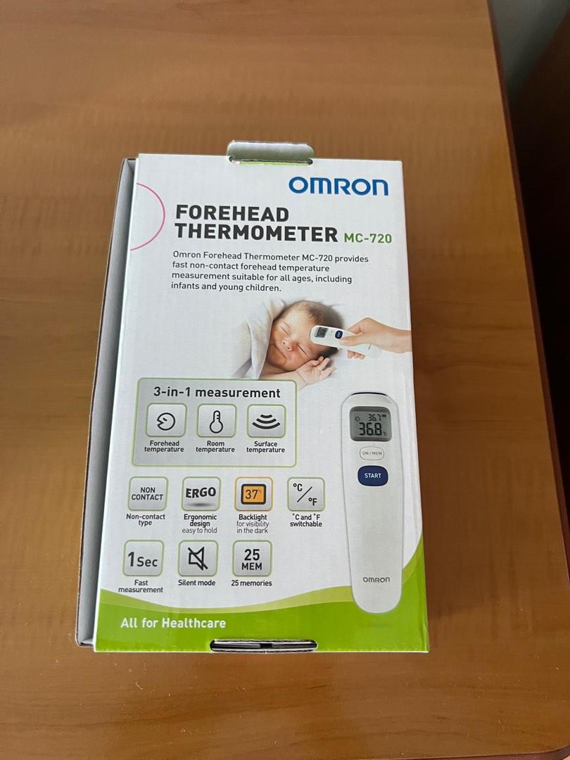 Omron forehead thermometer, Health & Nutrition, Thermometers on Carousell
