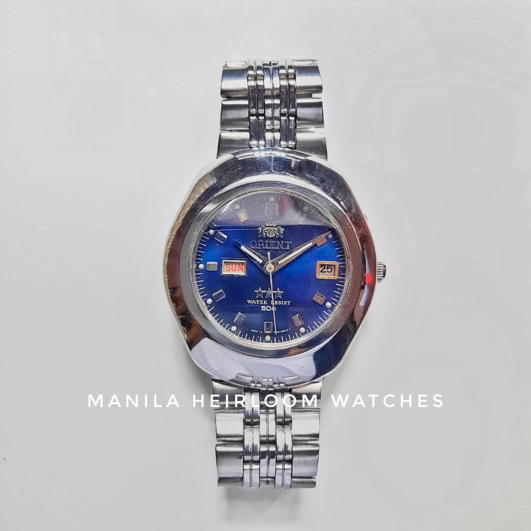 Orient Tristar EM70 Deep Blue Japan Automatic Watch, Men's Fashion ...