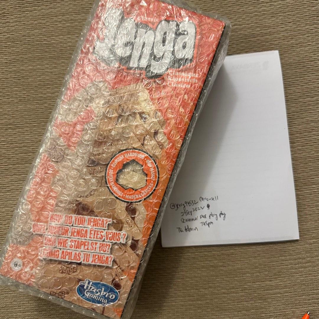 Original Jenga from Hasbro, Hobbies & Toys, Toys & Games on Carousell