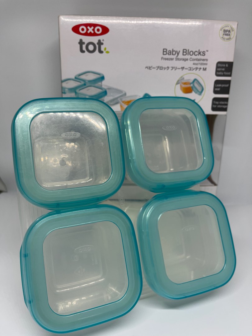 Oxo Tot Food Storage Blocks (4oz), Babies & Kids, Nursing & Feeding ...