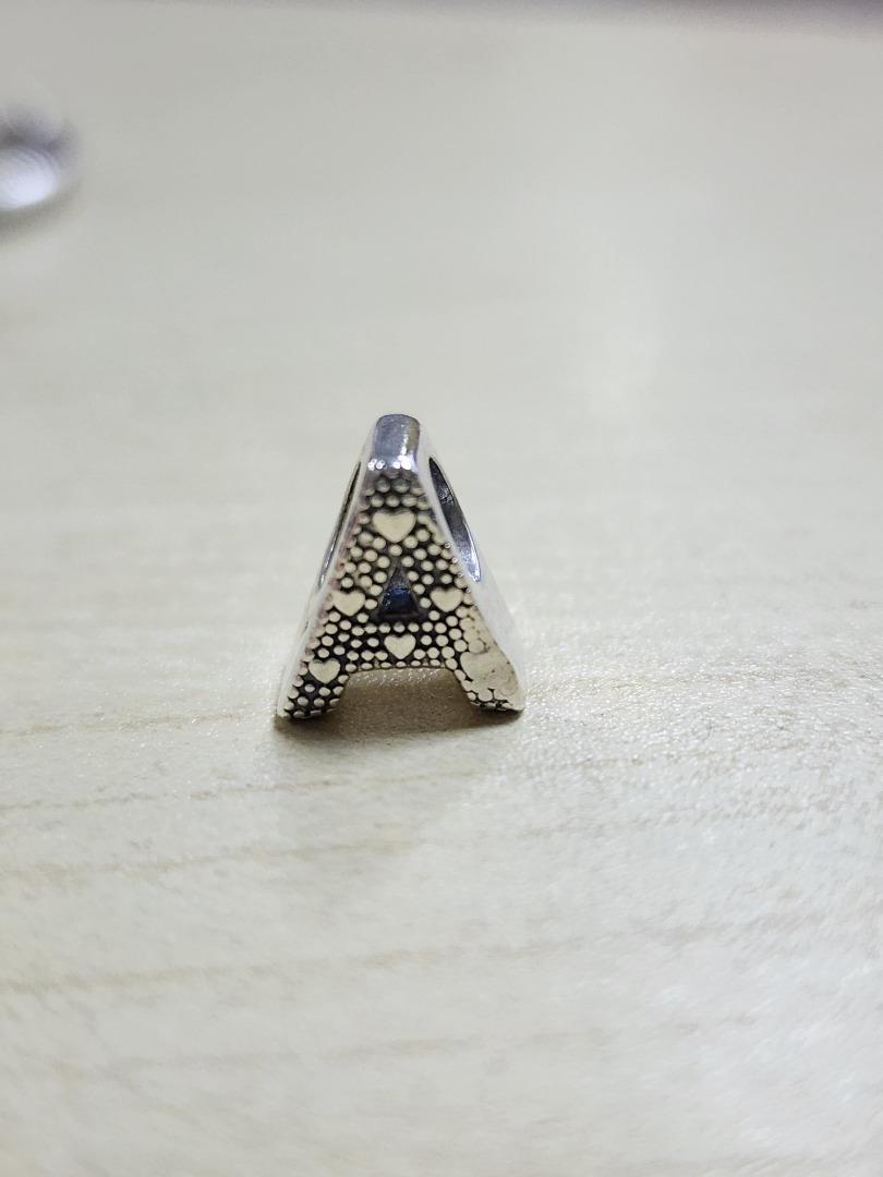 Pandora Letter A Alphabet Charm 797455, Women's Fashion, Jewelry ...