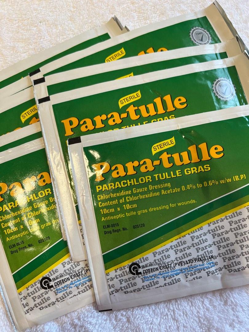 Paratulle wound dressing (9pcs), Health & Nutrition, Medical Supplies ...