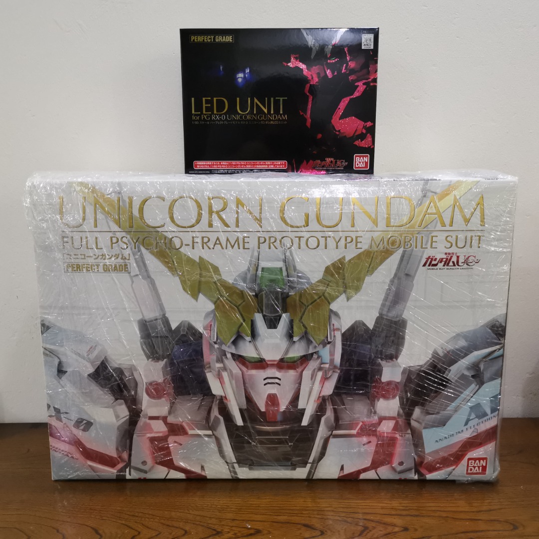 PG Unicorn Gundam + LED, Hobbies & Toys, Toys & Games on Carousell