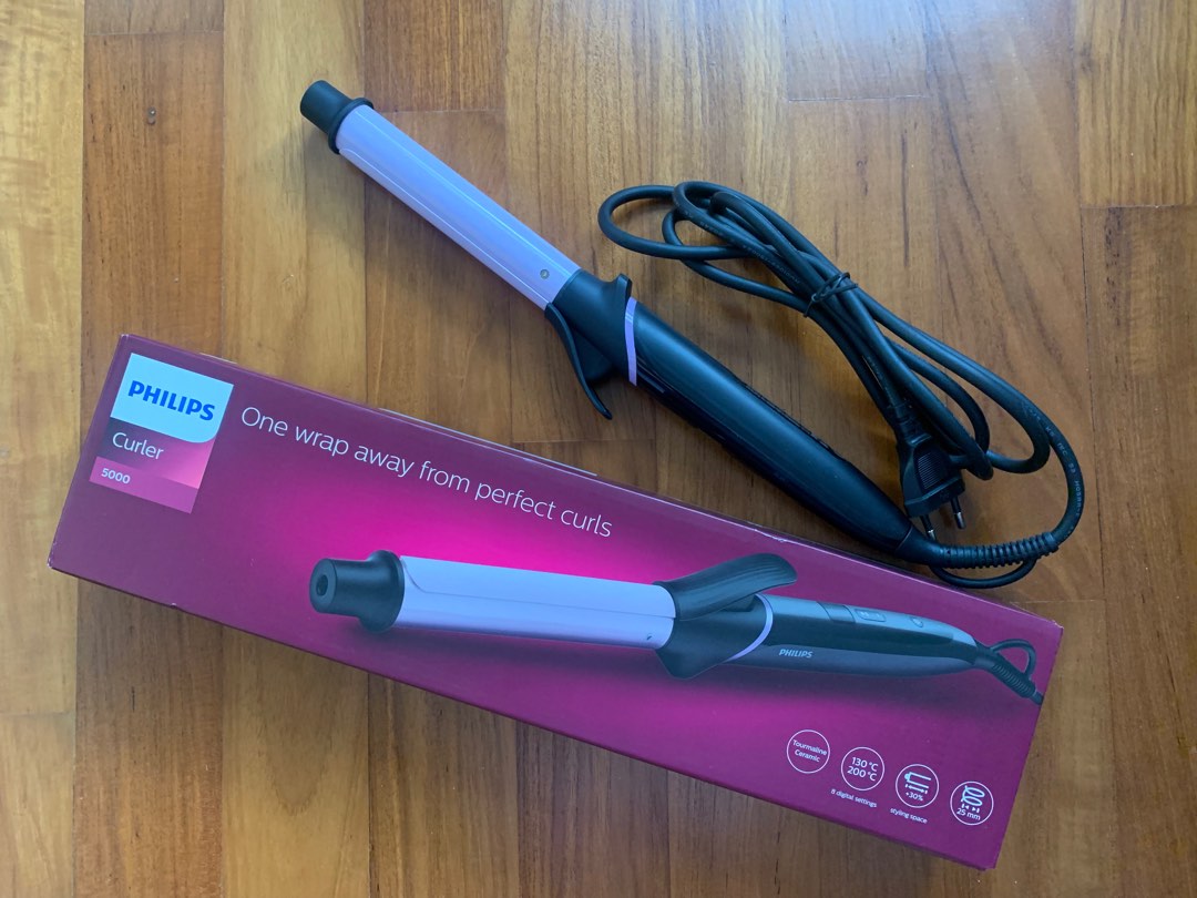 Philips StyleCare Curler - Purple 25mm, Beauty & Personal Care, Hair on ...