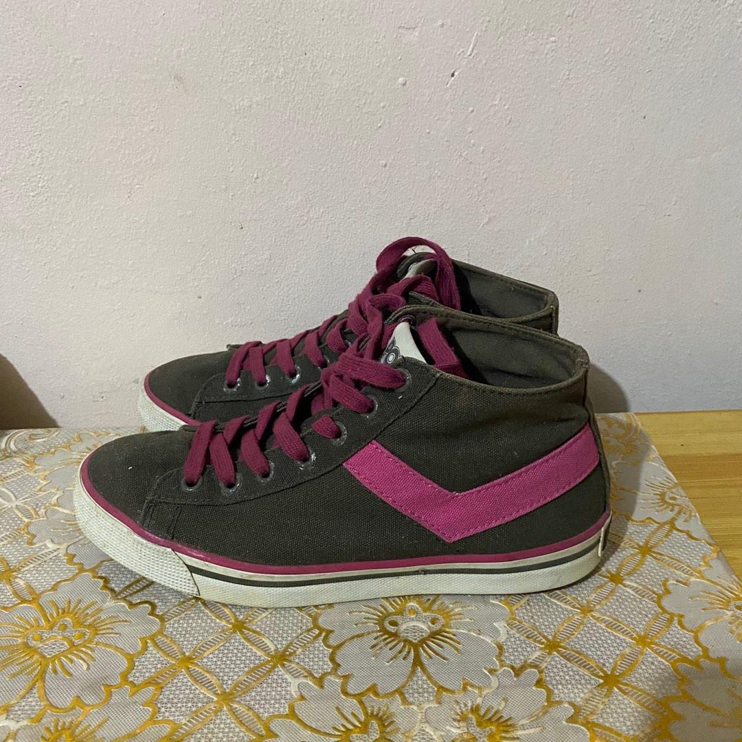 pony high cut sneakers, Women's Fashion, Footwear, Sneakers on Carousell