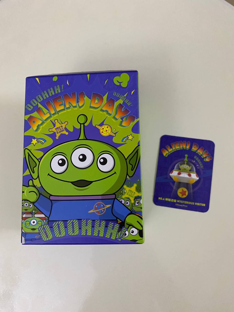 Pop mart Popmart泡泡瑪特 三眼仔 Alien Days toy story little green man 神秘訪客 ufo ...