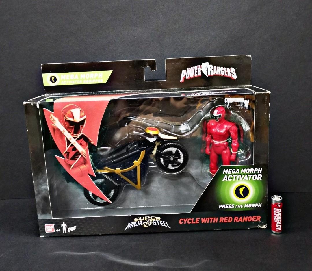 Power Rangers Super Ninja Steel Cycle With Red Ranger, Hobbies & Toys ...