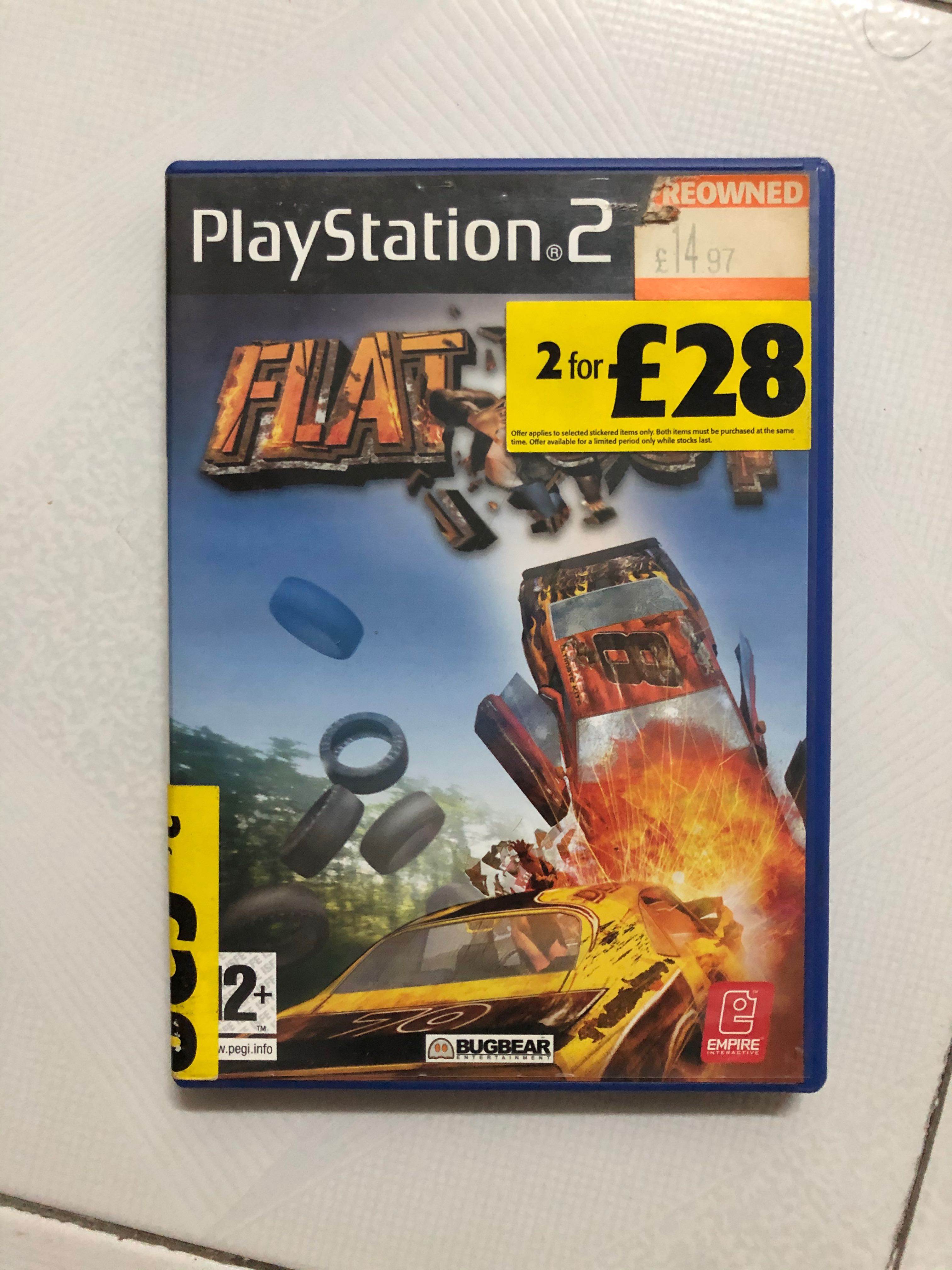 PS2 CD GAMES FLATOUT ORIGINAL, Video Gaming, Video Games, PlayStation ...