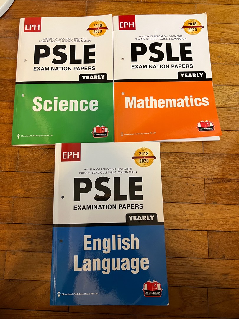 PSLE past year papers math science english, Hobbies & Toys, Books ...