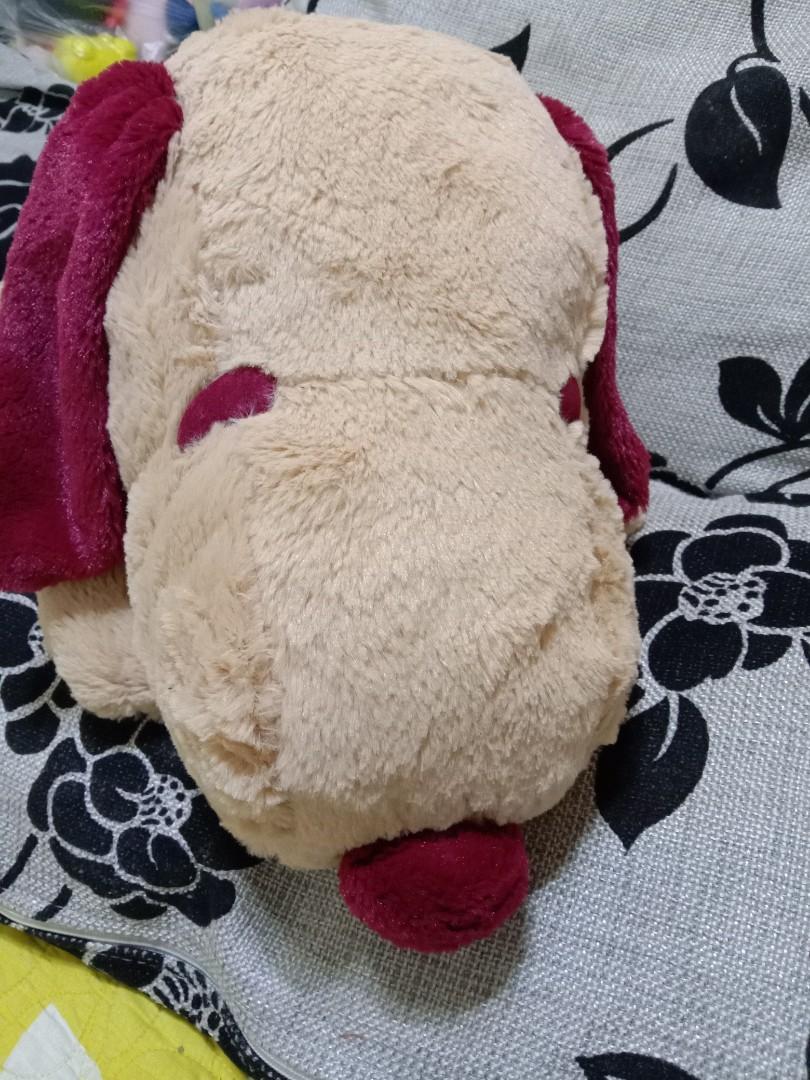 RARE RED MAROON SNOOPY PLUSH, BNWT, PRONE AT 22-23 INCHES, Hobbies ...