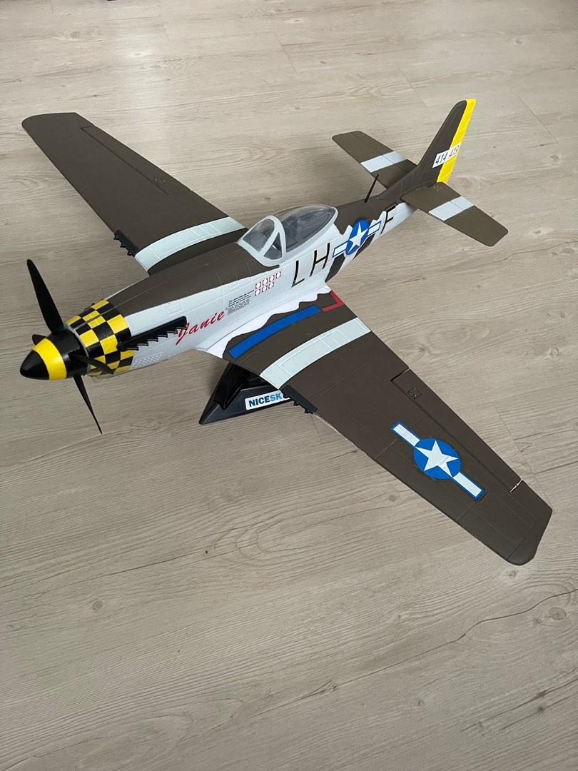 RC plane mustang P-51 warbird Remote Control wingspan 680mm warbird ...
