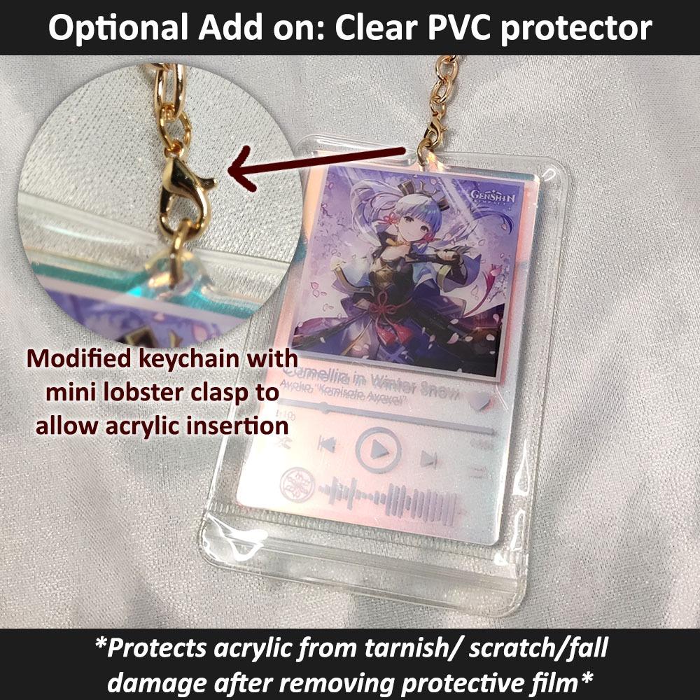[READYSTOCKS] Genshin Impact Keychain Holographic Rainbow Genshin ...