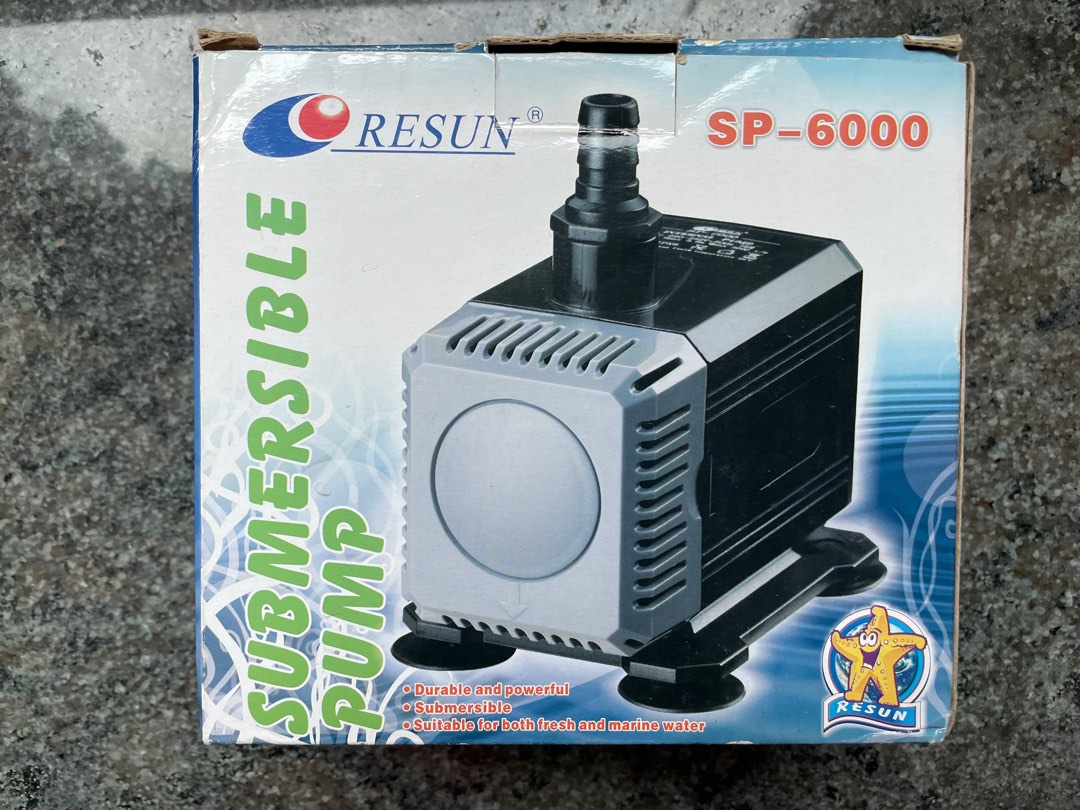 Resun 一生魚缸潛水泵 SP-6000, 寵物用品, 寵物家品及其他 - Carousell