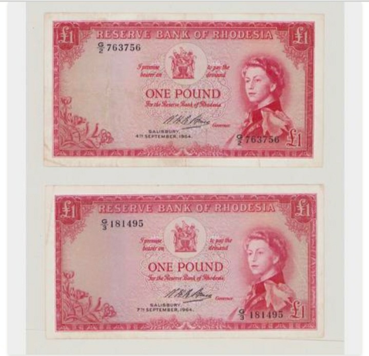 Rhodesia 1 pound 1964, Hobbies & Toys, Memorabilia & Collectibles ...
