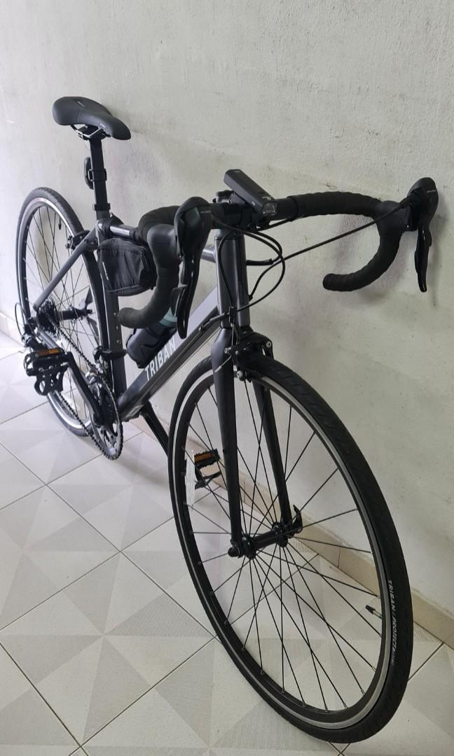 ROAD BIKE TRIBAN RC 120 8SPEED GRAY(Moving Out), Sports Equipment ...