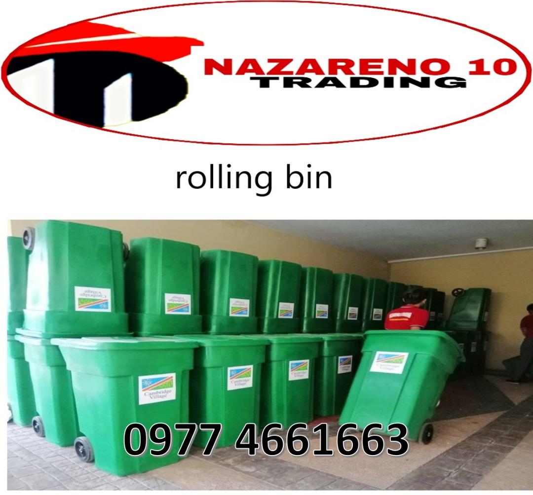 Rolling bin trash bin 01, Furniture & Home Living, Cleaning & Homecare ...