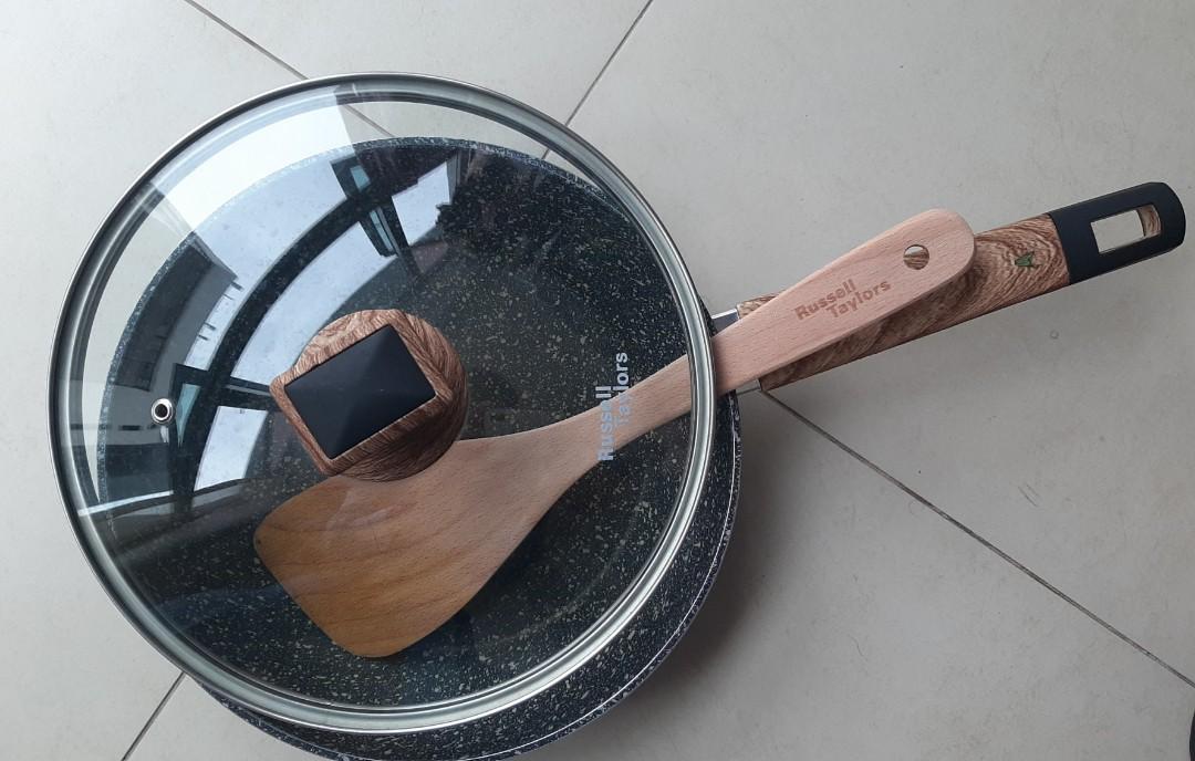 Russell Taylor's non stick marble coated fry pan with lid, Furniture ...