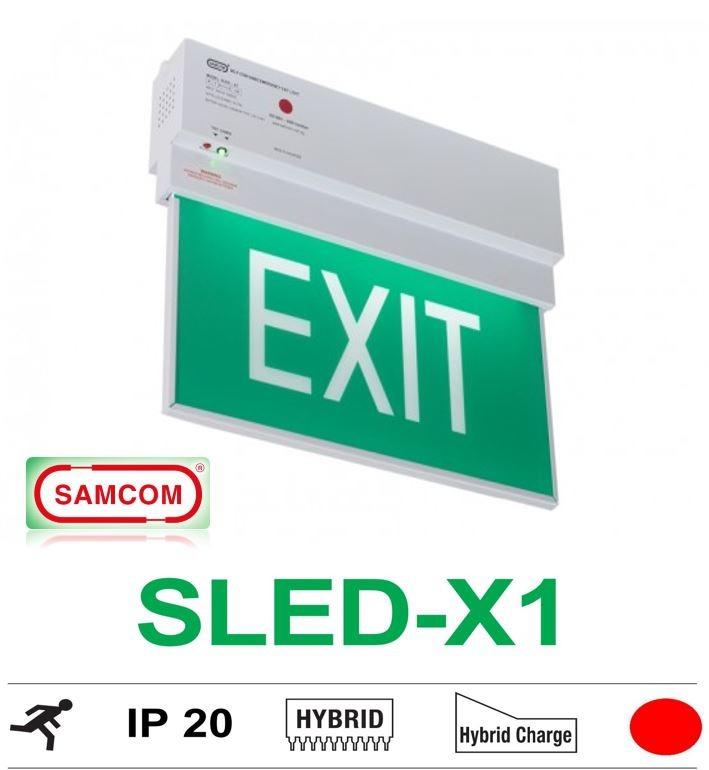 Samcom Electronics Surface Mount Slim Exit Sign SLED-X1-001, Home ...
