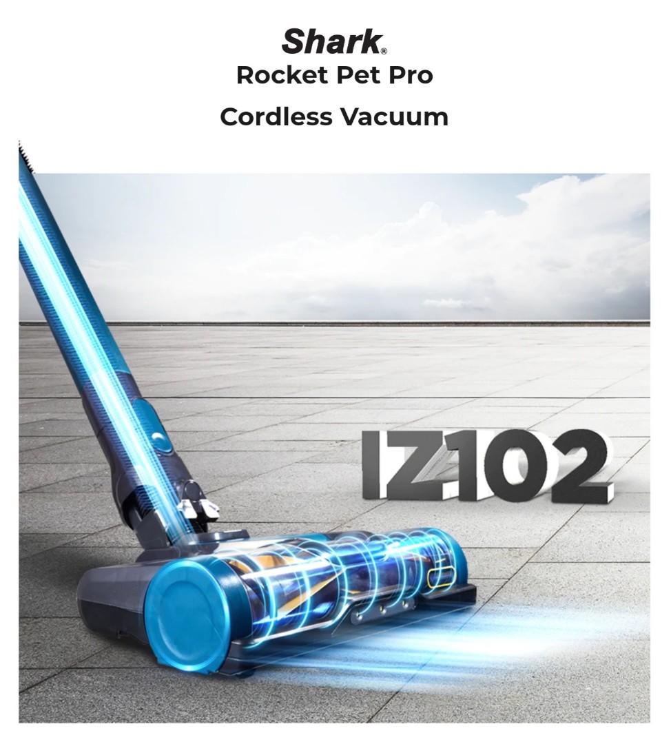 SHARK CORDLESS VACUUM WITH SELF CLEANING BRUSHROLL IZ102, Furniture ...