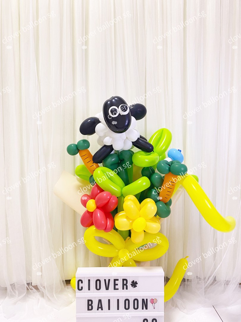 Sheep balloon flower bouquet, Hobbies & Toys, Stationery & Craft ...