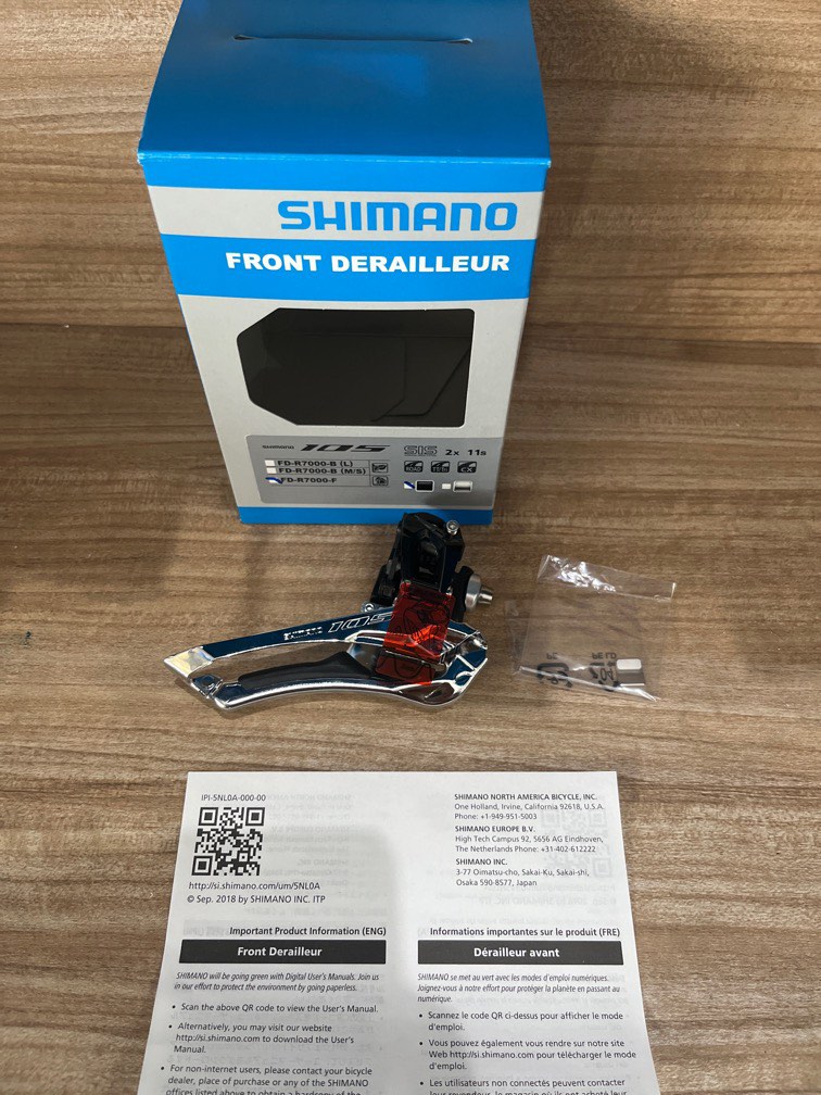 Shimano 105 R7000 Front Derailleur FD BRAZED ON, Sports Equipment ...
