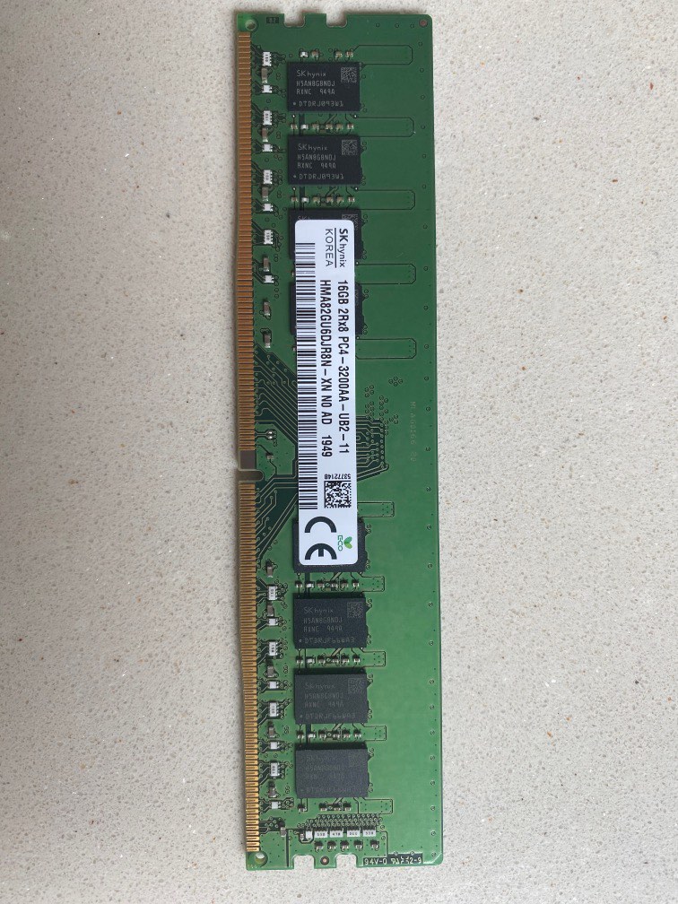 SK Hynix 16GB ddr4-3200mhz desktop ram, Computers & Tech, Parts ...