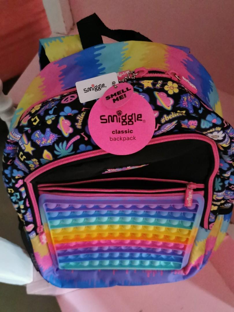 Smiggle pop it backpack, Babies & Kids, Babies & Kids Fashion on Carousell