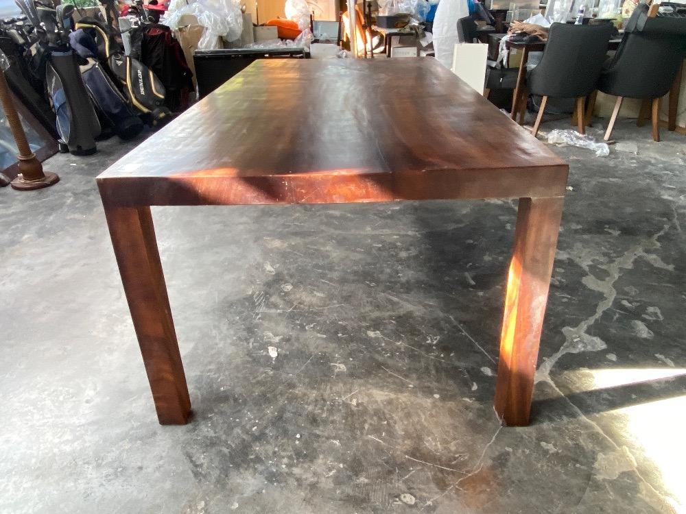 (S)Solid Wood 8 Seater Dining Table / Meja Makan Kayu Pejal 8 Tempat ...