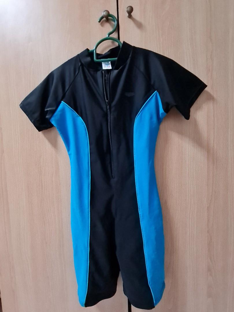 [FREE MAIL]Swimming costume swim wear suit kids teenager Waveline ...