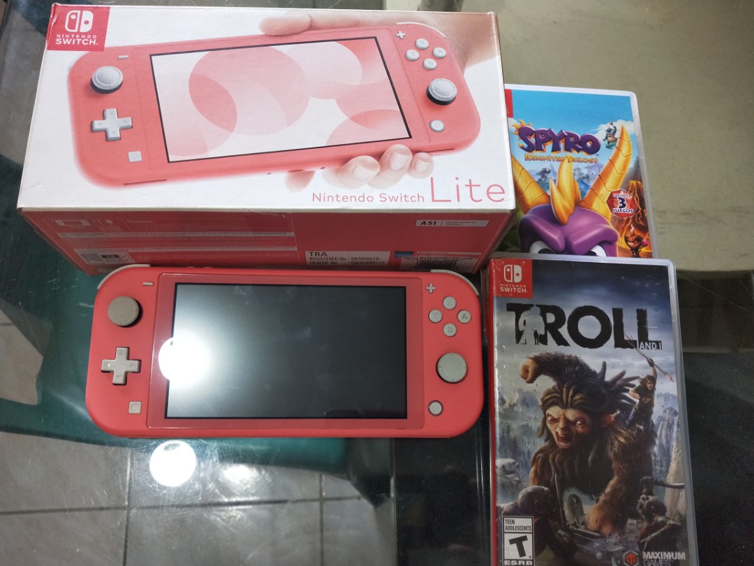 Switch lite pink complete, Video Gaming, Video Game Consoles, Nintendo ...