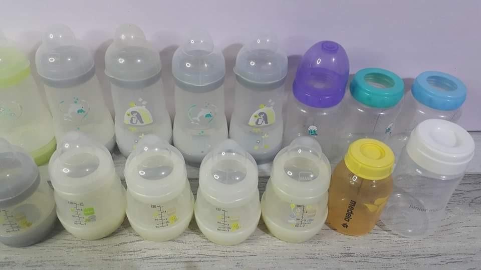 Take All MAM Anti Colic Baby Bottles with Milk Dispenser, Babies & Kids ...